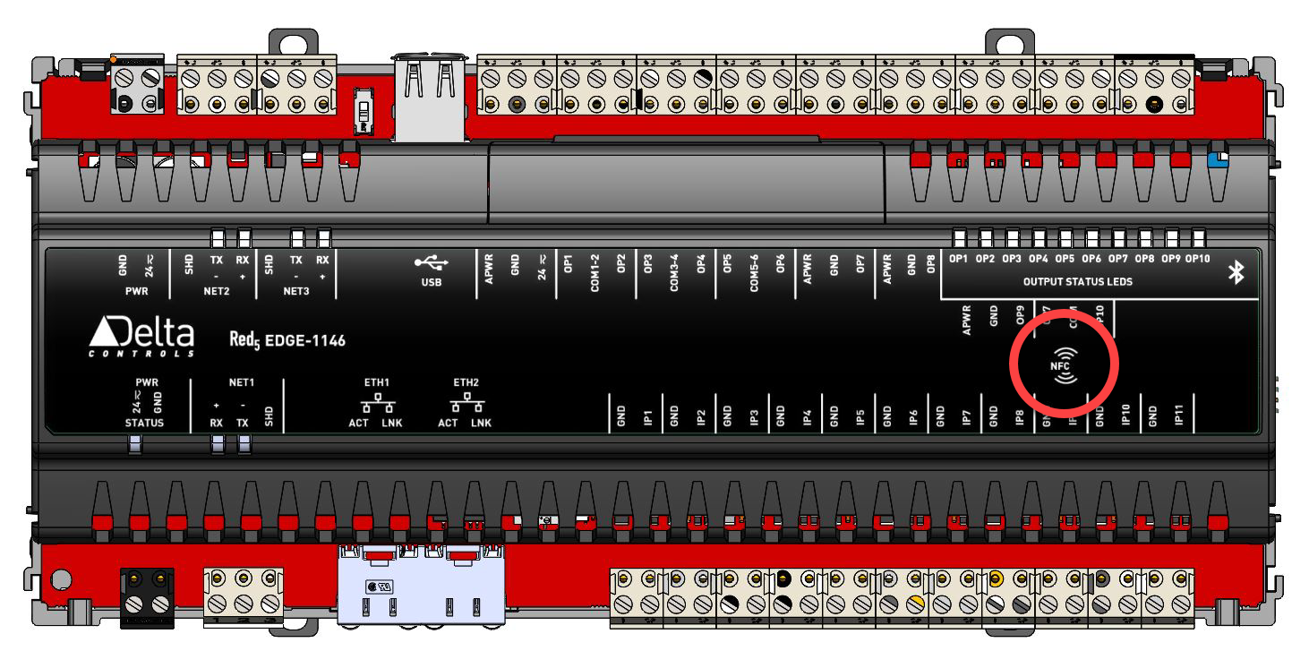 Where is the NFC antenna in my device? – Delta Controls